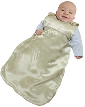 Baby sleeping bags, also called baby sleep sacks for infants and toddlers.